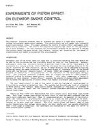 NT-87-26-1 — Experiments of Piston Effect on Elevator Smoke Control ...